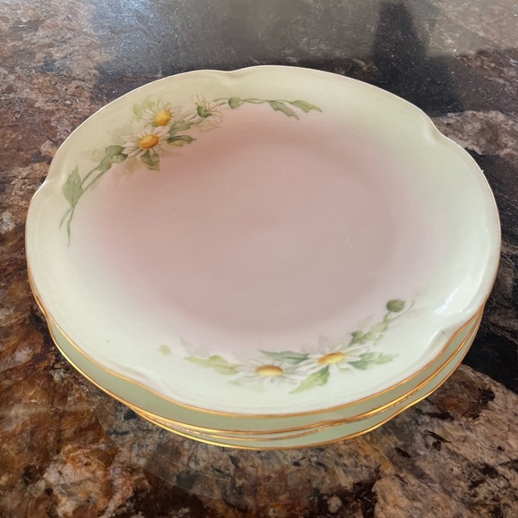 Antique | Dining | Antique Jc Louise Bavaria Salad Plates Floral Daisy ...